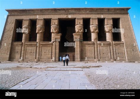 The Temple Of Hathor In The Dendera Temple Complex At Dendera Egypt
