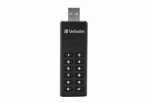 32GB Verbatim Keypad Secure USB 3 0 Drive 256 Bit AES Encryp M2M Direct