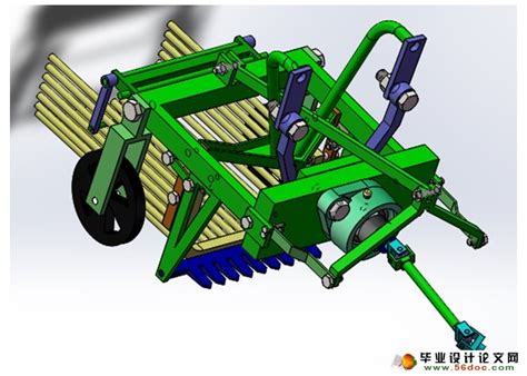 振动式马铃薯 土豆 收获机设计 农业机械 含CAD图 SolidWorks三维 机械机电