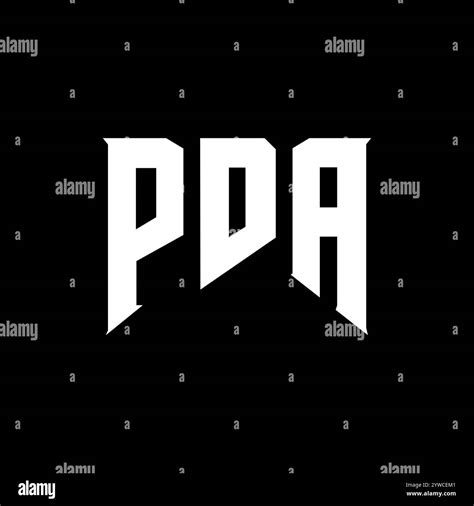 Pda Letter Logo Design For Technology Company Pda Logo Design Black