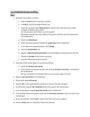 Troubleshoot Processor Installation Docx Troubleshoot Processor Installation Part