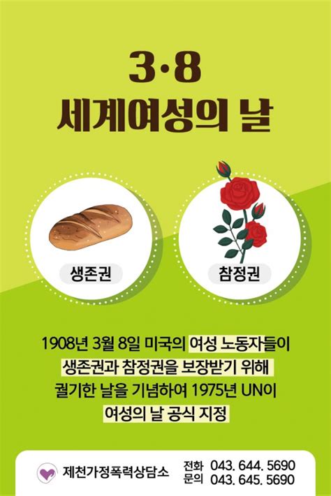 제115회 38 세계여성의 날 관련자료 제천가정폭력상담소