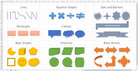 Spreadsheet Shapes And Usability Enhancements V181
