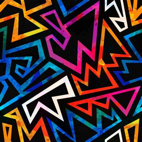 Premium Vector Grunge Geometric Seamless Pattern