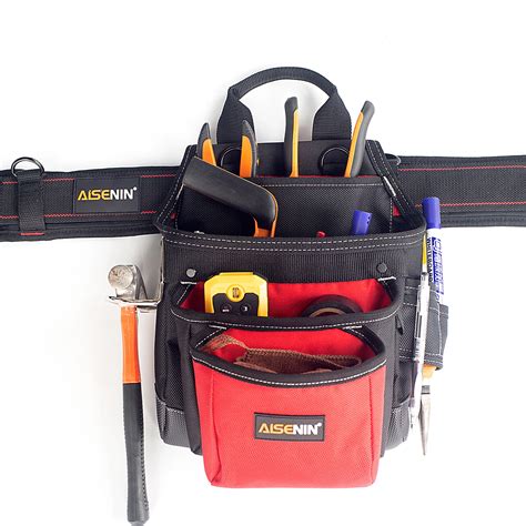 전문 소형 전기 유지 보수 작업 파우치 백 기술자 도구 홀더 작업 정리함 Aliexpress