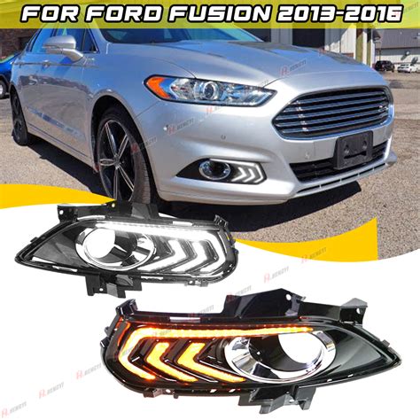 For Ford Fusion 2013 2016 Led Daytime Running Light Driving Fog Lamp 3