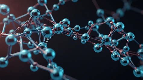 A Blue And Green Molecular Structure Made Of Interlocked Cells
