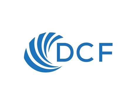 Dcf Letter Logo Design On White Background Dcf Creative Circle Letter