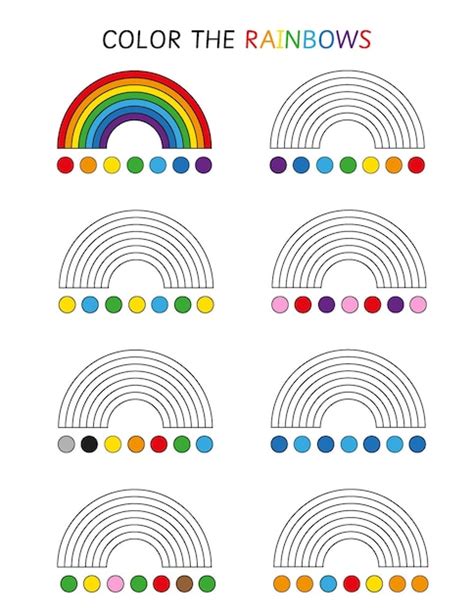 Free Rainbow Preschool Theme Worksheets And Activities ⋆ The