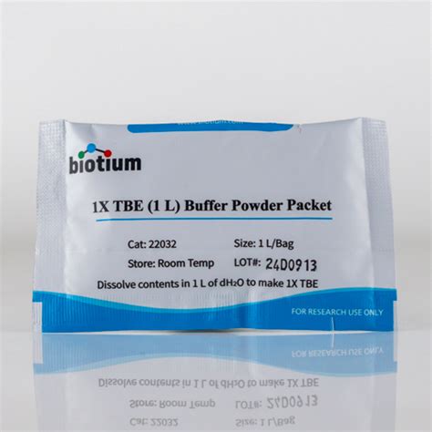 1x Tbe 1l Buffer Powder Packets Biotium