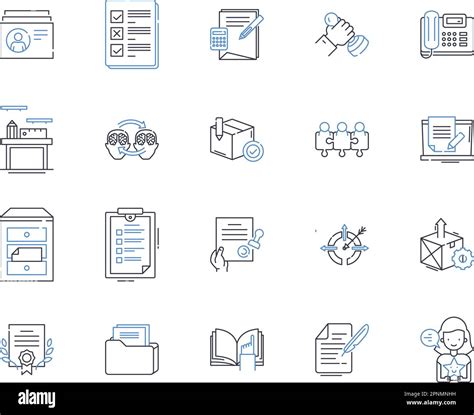 Sales Operations Line Icons Collection Forecasting Pipeline Prospecting Conversion Quotas