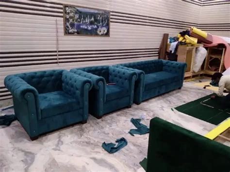 Blue 3 Seater Sofa Set At Rs 8000set Three Seater Sofa In Rohtak