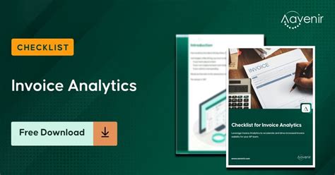 Invoice Analytics Features Checklist Aavenir