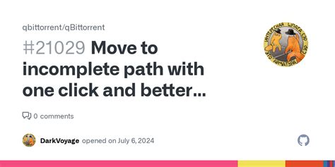 Move To Incomplete Path With One Click And Better Control Over