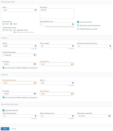 Sophos Firewall Establish IPsec Connection Between Sophos Firewall And Check Point