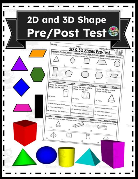 2d And 3d Shapes Assessment By Teach Simple
