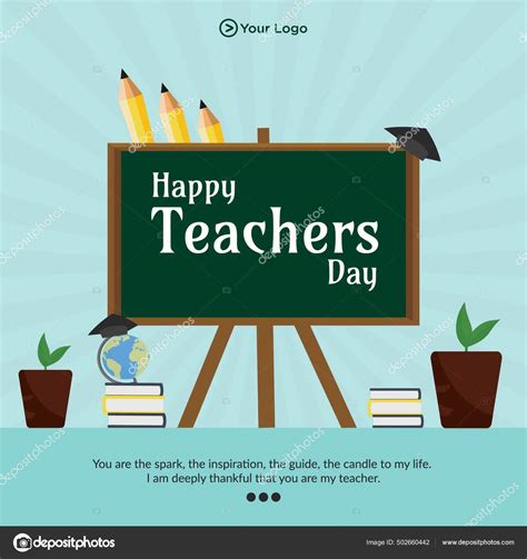 Happy Teachers Day Banner Design Template Stock Vector By ©f1digitals 502660442