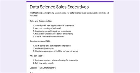 Saurabh Shahane On Linkedin Data Science Sales Executives