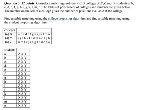 question 3 [12 points] consider a matching problem