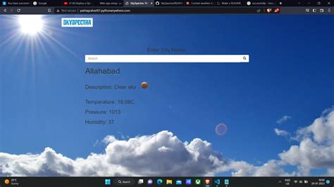 Github Yashagrahari07skyspectra This Is Weather App Build Using