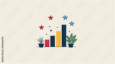 Create A Manual Graphic That Displays Numerical Data Using Bar Charts Stock Illustration