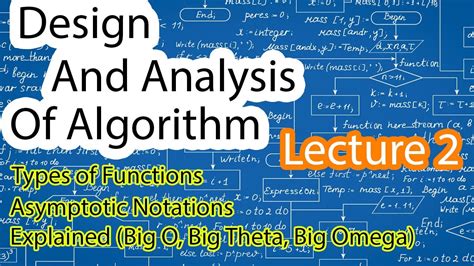 daa lecture 2 asymptotic notations explained big o big theta big