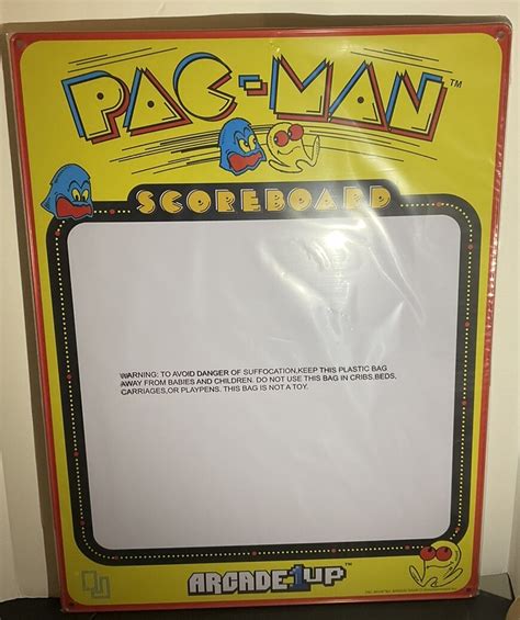 Купить Ибей Pac Man Tin Scoreboard With Dry Erase Kit Arcade1up
