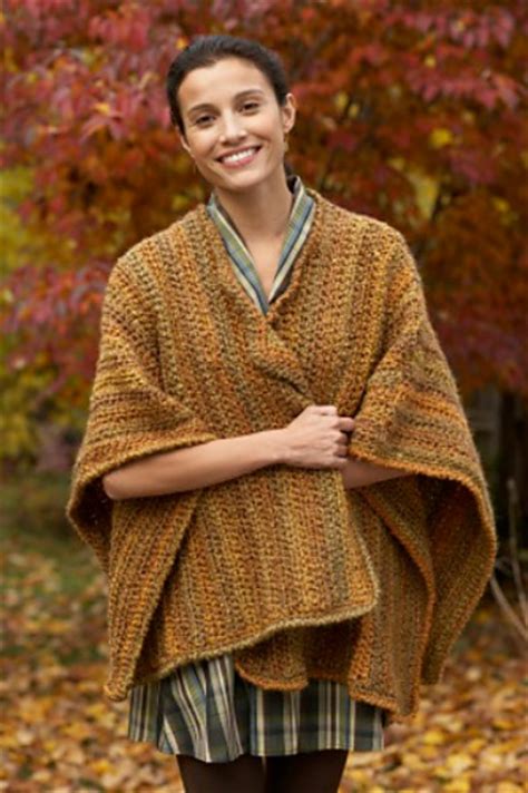 Comfortable Ruana Wrap Pattern Collection Cre8tion Crochet