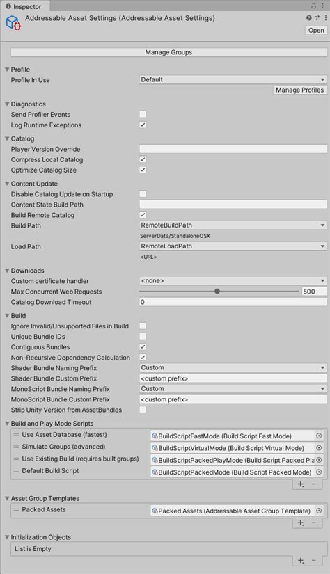 Addressable Asset Settings Addressablescn 1181 Preview