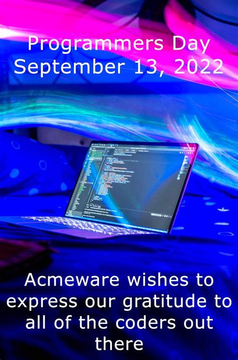 Nationalprogrammerday Programmerday Acmeware Acmeware
