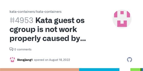 Kata Guest Os Cgroup Is Not Work Properly Caused By Guest Kernel Config Option Config Cgroup