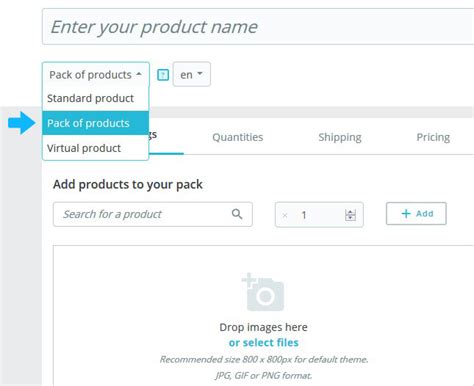Prestashop 17 How To Create A Pack Of Products Zemez Support