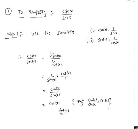 Solved Complete The Following Three Trigonometry Questions For Section Course Hero