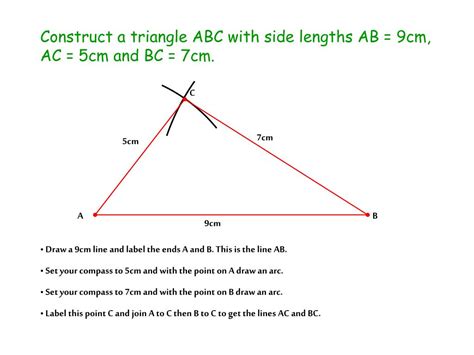 PPT Construct A Triangle ABC With Side Lengths AB Cm AC Cm And BC Cm PowerPoint