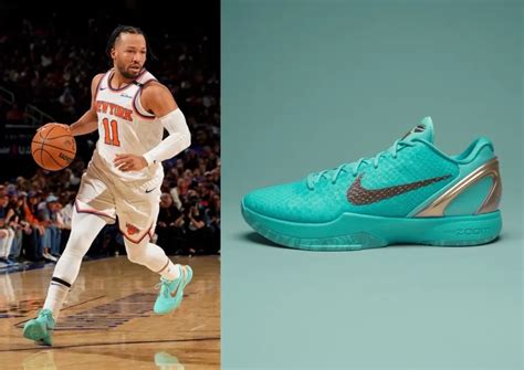 Jalen Brunson Nike Kobe 6 Protro Statue Of Liberty Iq5774 300