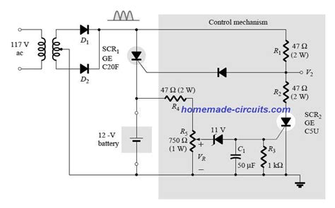 Scr Applications Circuits Homemade Circuit Projects