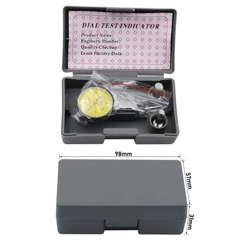 PjbQ Accurate Dial Gauge Test Indicator Precision Metric With Dovetail Rails Mount Lazada PH