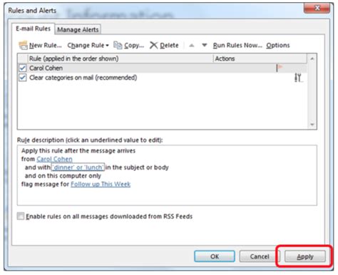 Microsoft How To Create A Rule In Outlook Solo Practice University