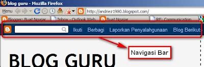 Buat Ngajar Blogspot Com Menghilangkan Navigasi Bar