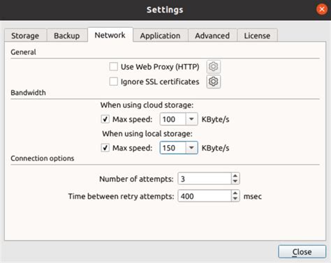 Backup For Linux Network Settings Help Center