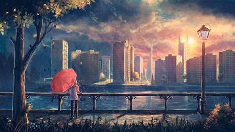 Anime City Landscape Wallpapers Wallpaper Cave