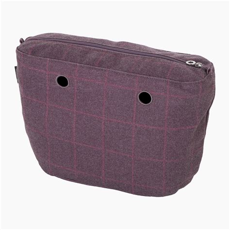 O Bag Inner Bag Burgundy Square Fabric Make Your Own Item O Bag