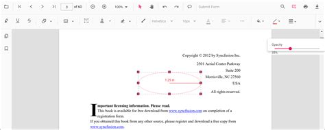 Measurement Annotation In Aspnet Mvc Pdf Viewer Component Syncfusion