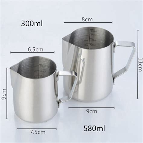 Badu Bg Кана за разпенване на мляко от неръждаема стомана Кана за мляко Кана за еспресо кафе