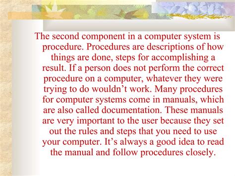 Components Of A Computer System Ppt