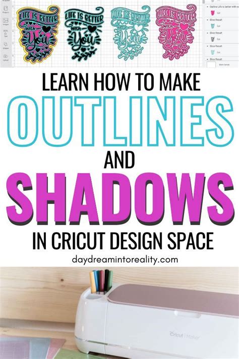 How To Use The Offset Tool In Cricut Design Space Make Outlines Shadows Cricut Tutorials
