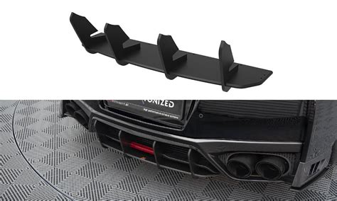 Street Pro Rear Diffuser Nissan Gtr R35 Facelift Black Our Offer Nissan Gt R R35