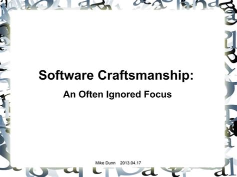 Software Development Craftsmanship Pdf