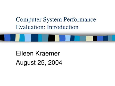 Ppt Computer System Performance Evaluation Introduction Powerpoint