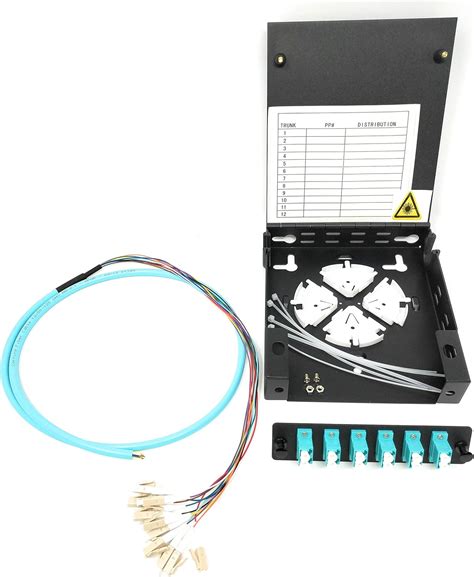 Ultra Spec Cables 12 Port Wall Mount Fiber Enclosure With Spool Om3